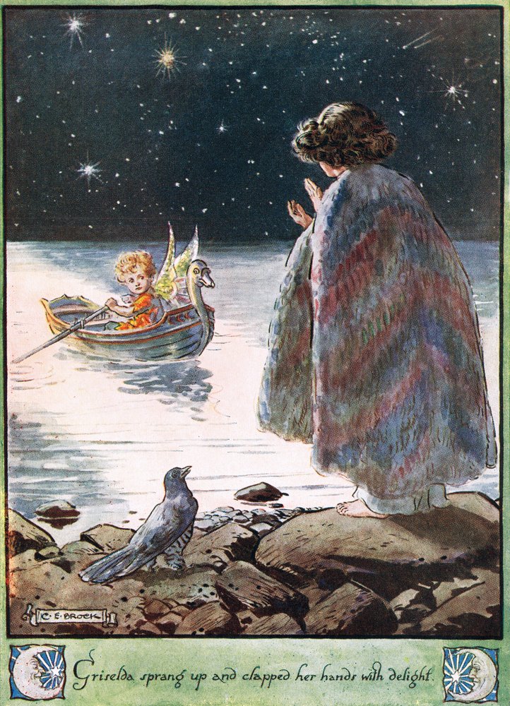 Griselda sprang up and clapped her hands with delight, illustration ...