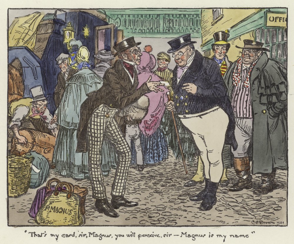 Illustration for the Pickwick Papers by Charles Edmund Brock