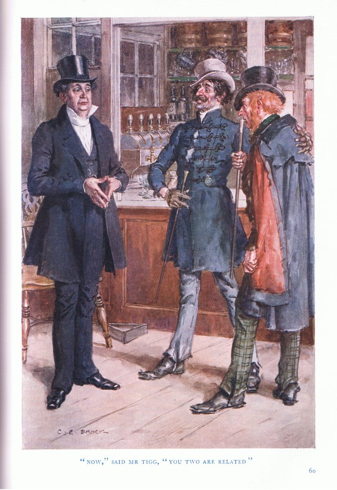 Now said Mr Tigg, you two are related.