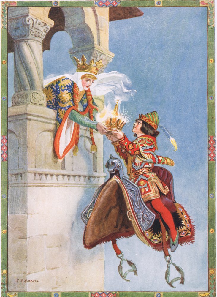 She saw that crown and begged of him to give it her, scene from 'The ...