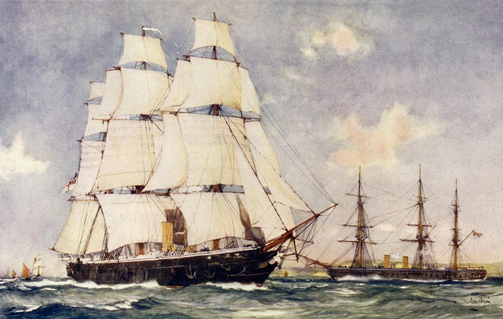 Britain's First Two Ironclads by Charles Edward Dixon