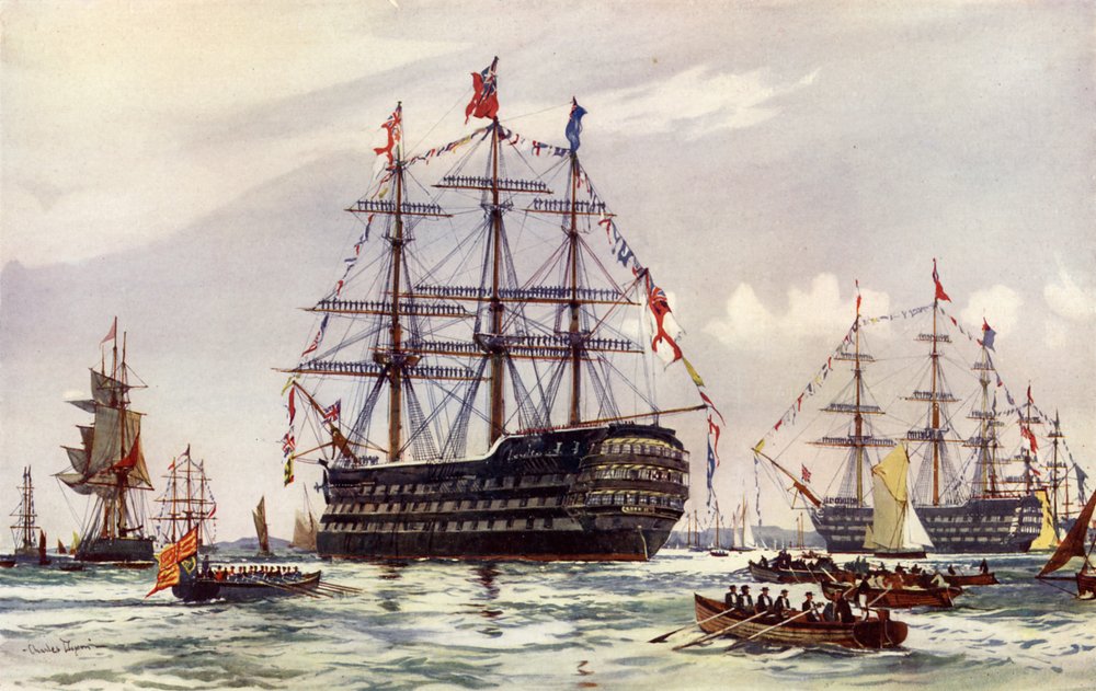 The Queen at the Spithead Review of 1845