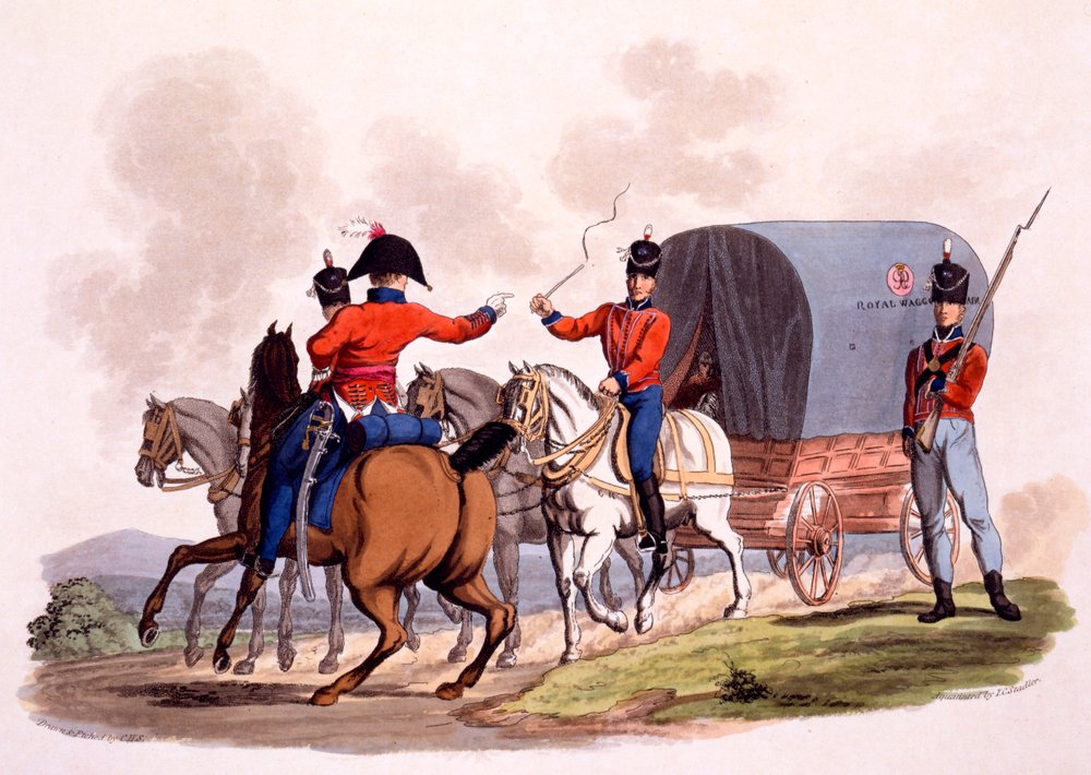 Uniform of an Officer, Private and Driver of the Royal Wagon Train ...