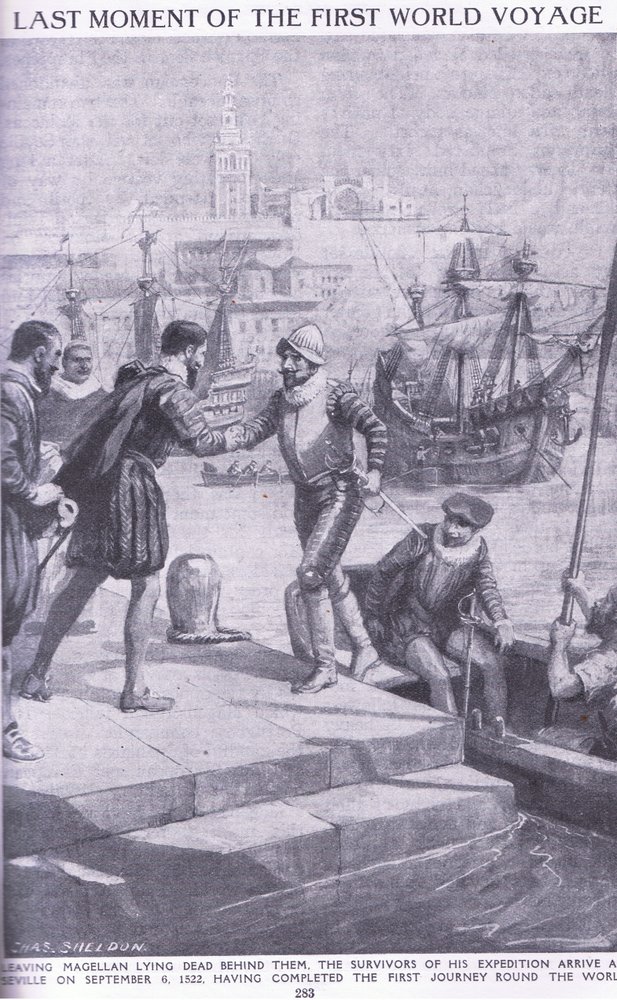 The Last Moment of the First World Voyage