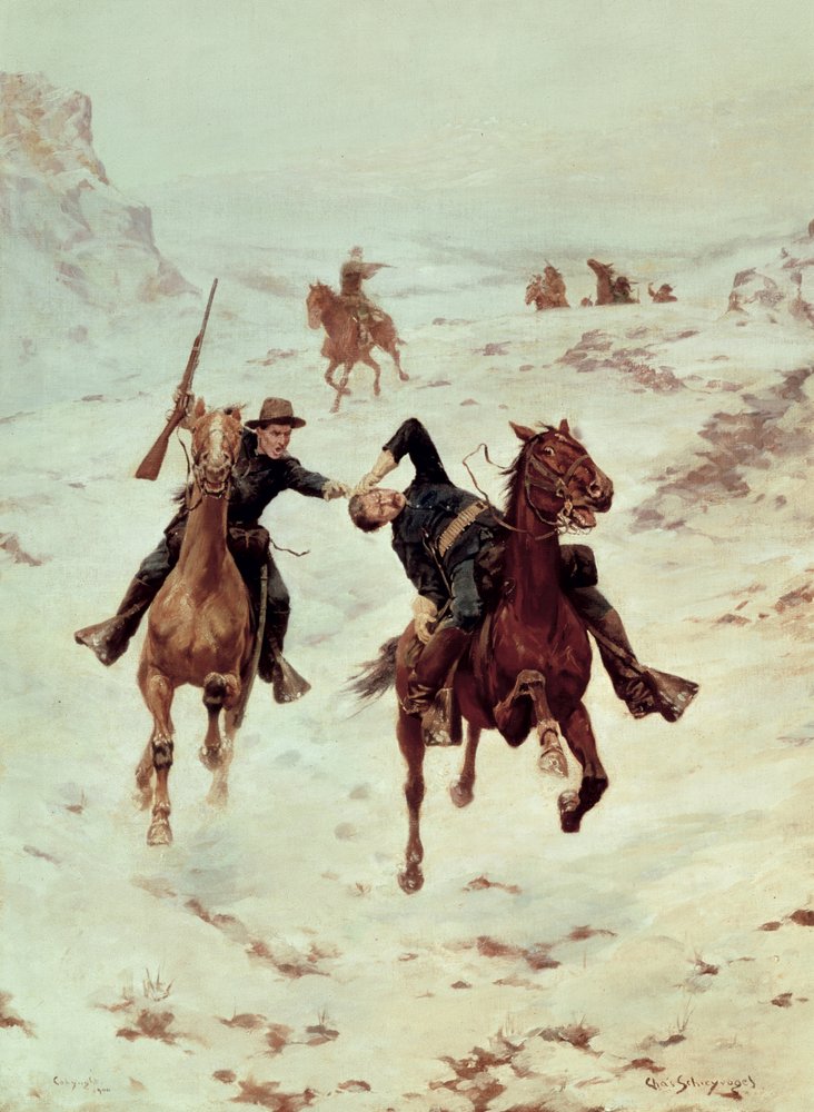 The Despatch Riders by Charles Schreyvogel: Fine art print