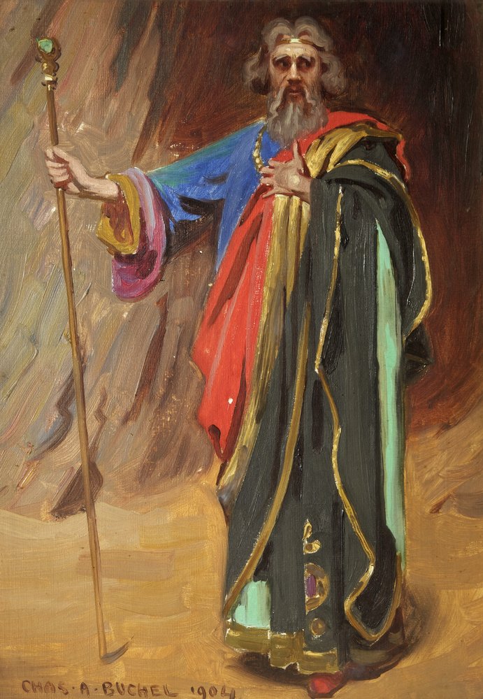 Lyn Harding as Prospero by Charles A. Buchel