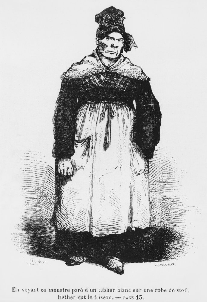 Jacqueline Collin, aunt of Vautrin, known as Asie, illustration from ...