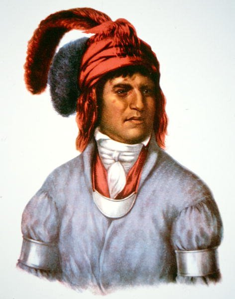 Ledagie, a chief of the Creek people, from a painting of 1825