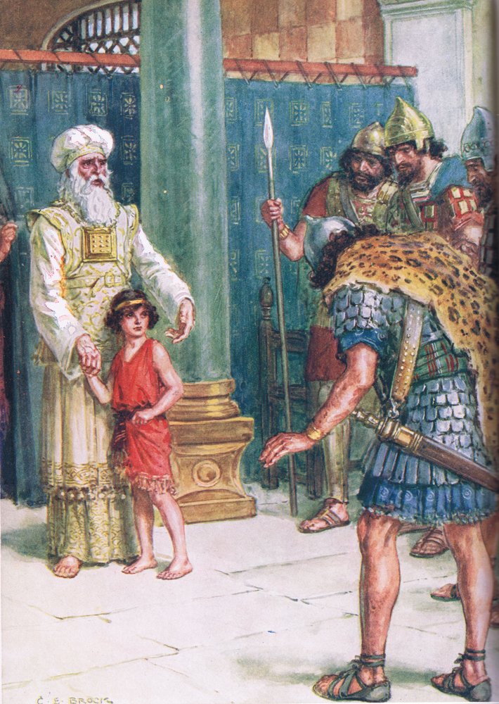'God Save the King', illustration from 'Through the Bible' published 1928
