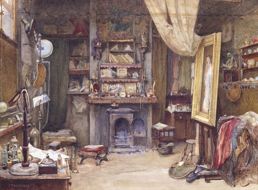The Artist's Studio by Charles Edward Holloway