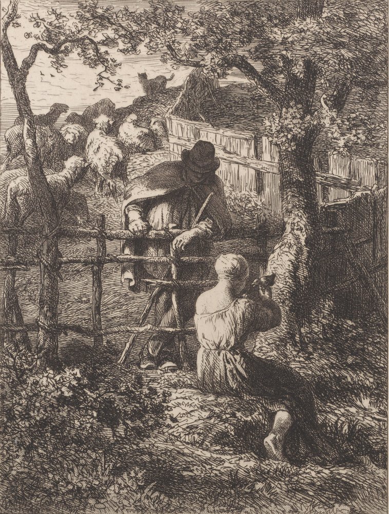 Summer by Charles Emile Jacque: Buy fine art print