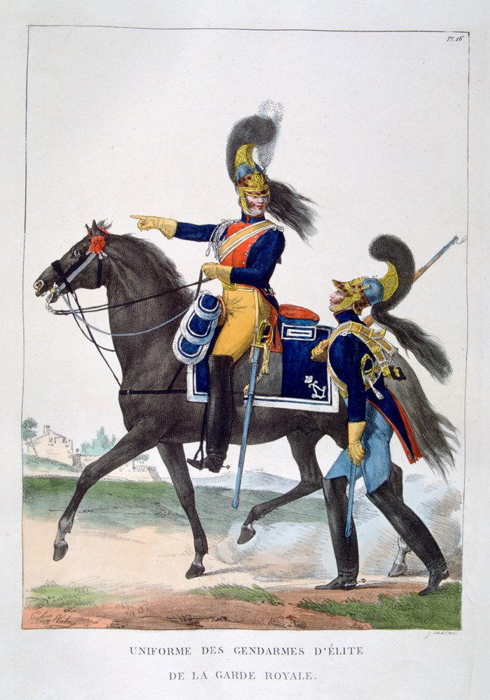 Uniform of the Elite Gendarmes of the Royal Guard, France