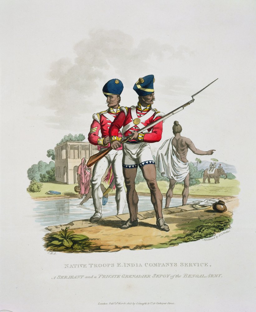 Native Troops in the East India Company's Service: a Sergeant and a ...