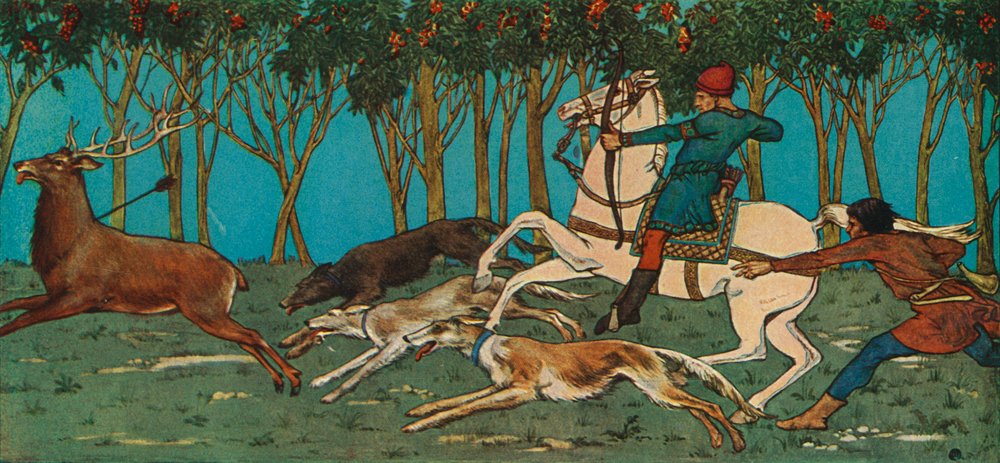 Norman Hunting by Charles Henry Bourne Quennell