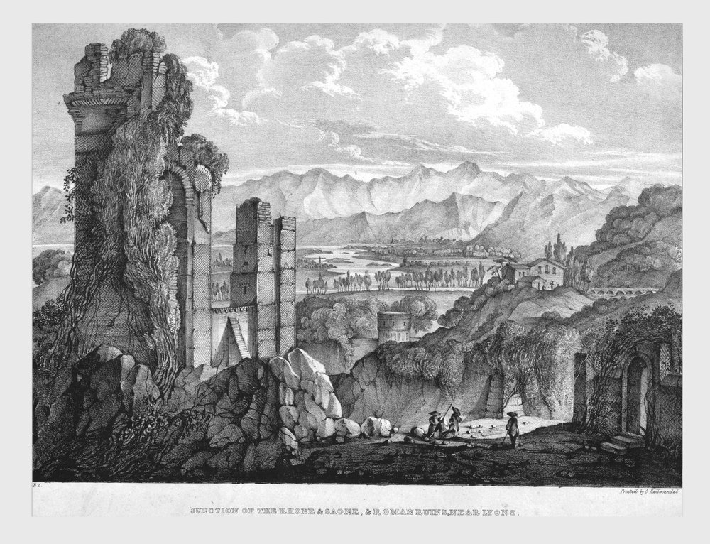Junction of the Rhone and Saone, Roman Ruins Near Lyons
