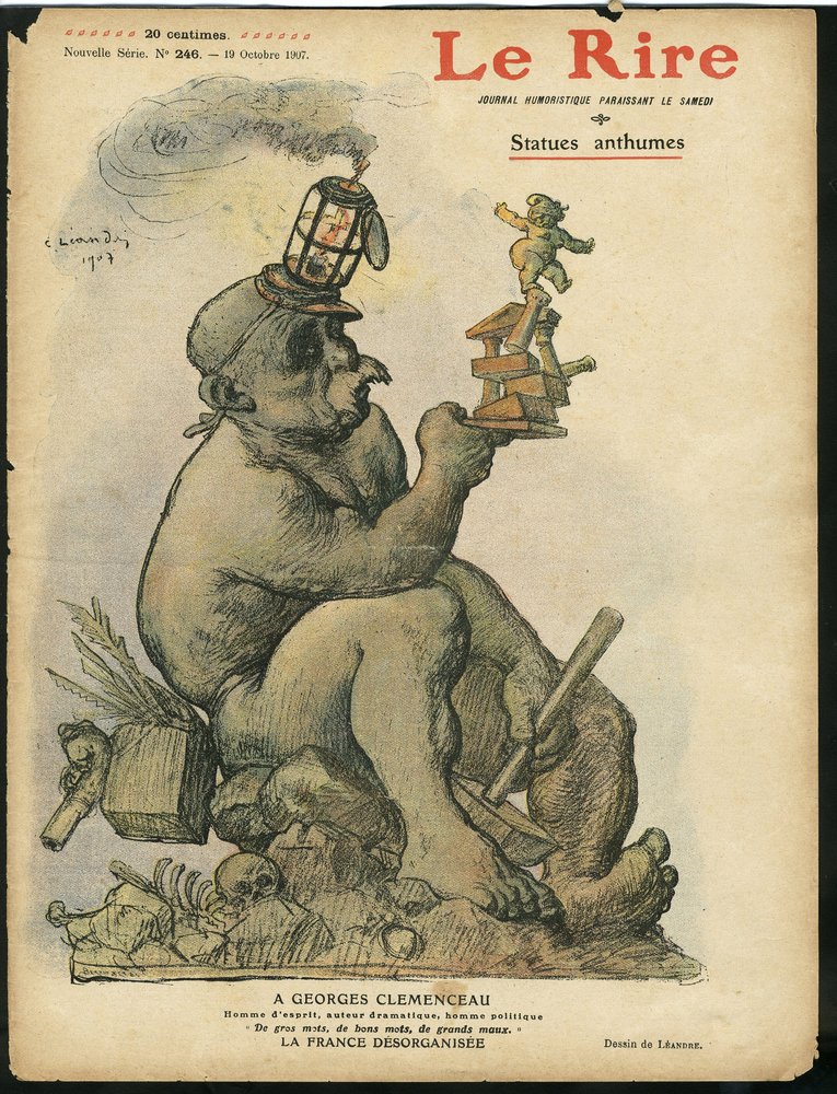 Illustration of Charles Leandre (1862-1934) for the Cover of Le Rire