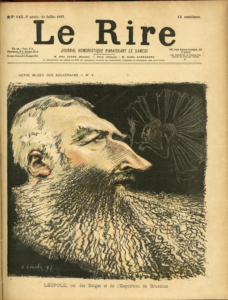Illustration by Charles Leandre for the Cover of Le Rire