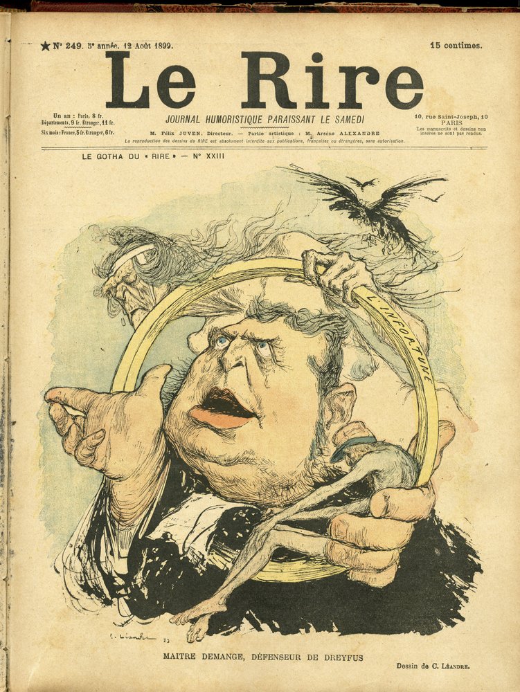 Illustration of Charles Leandre for the Cover of Le Rire