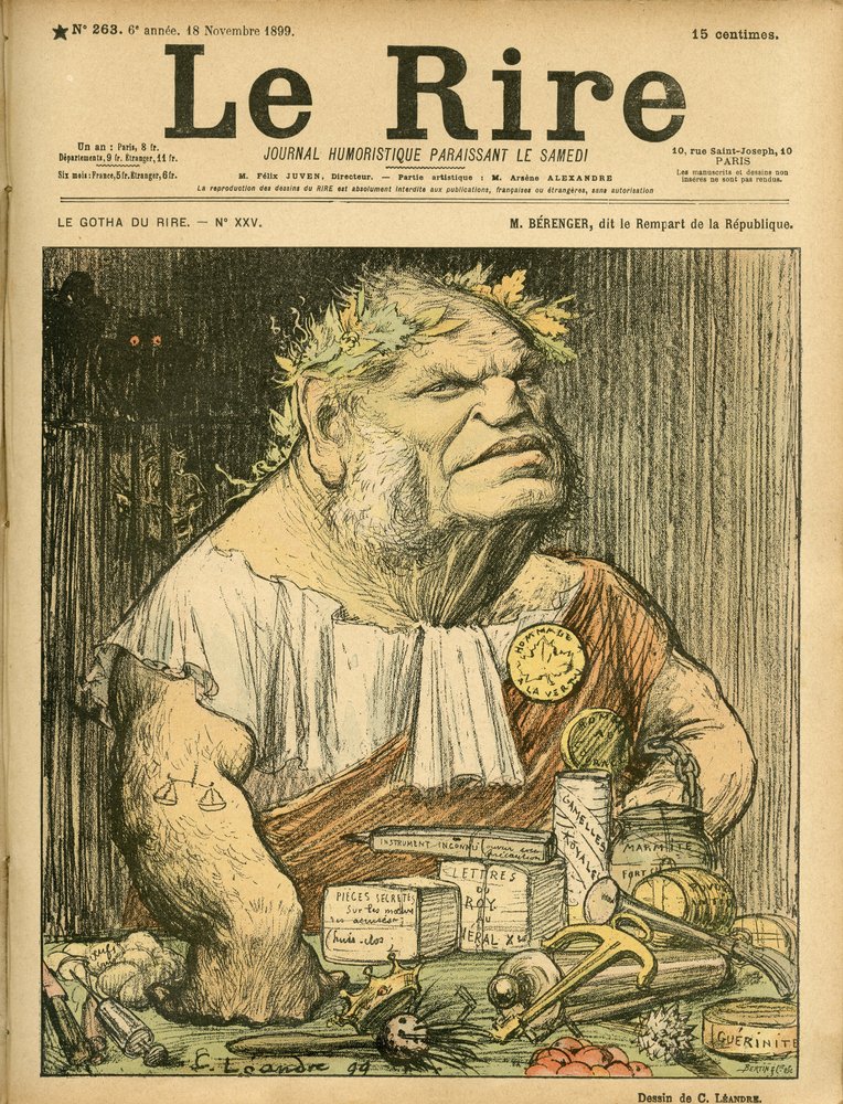 Illustration of Charles Leandre for the Cover of Le Rire, No. 263