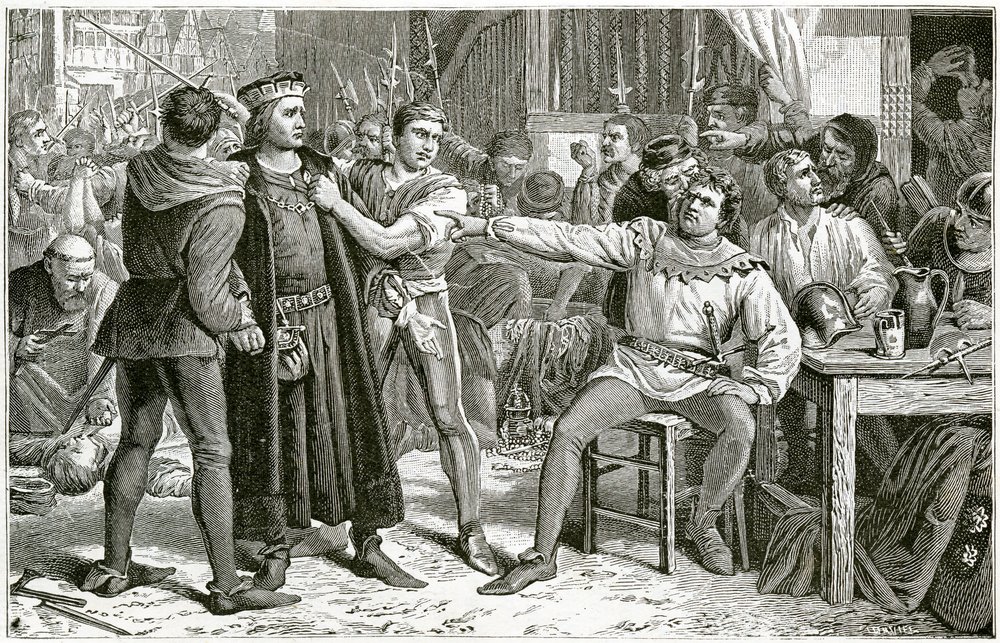 Lord Saye and Sele Brought Before Jack Cade by Charles Lucy
