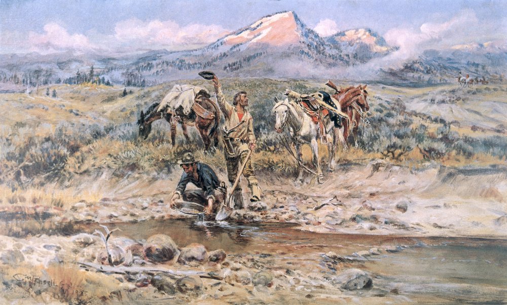 'Discovery of Last Chance Gulch' Montana