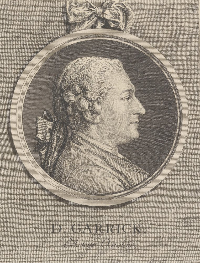 Portrait of David Garrick by Charles Nicolas Cochin