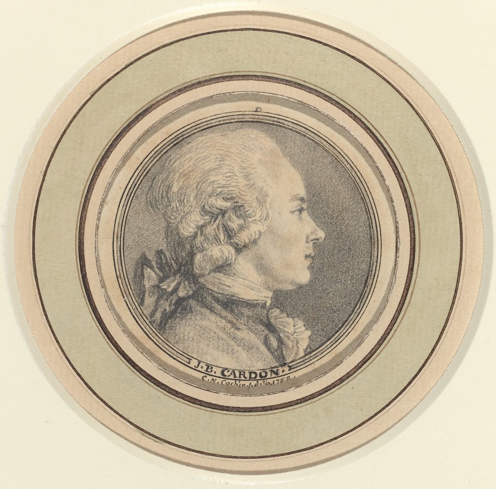 J.B. Cardon by Charles Nicolas Cochin II: Fine art print