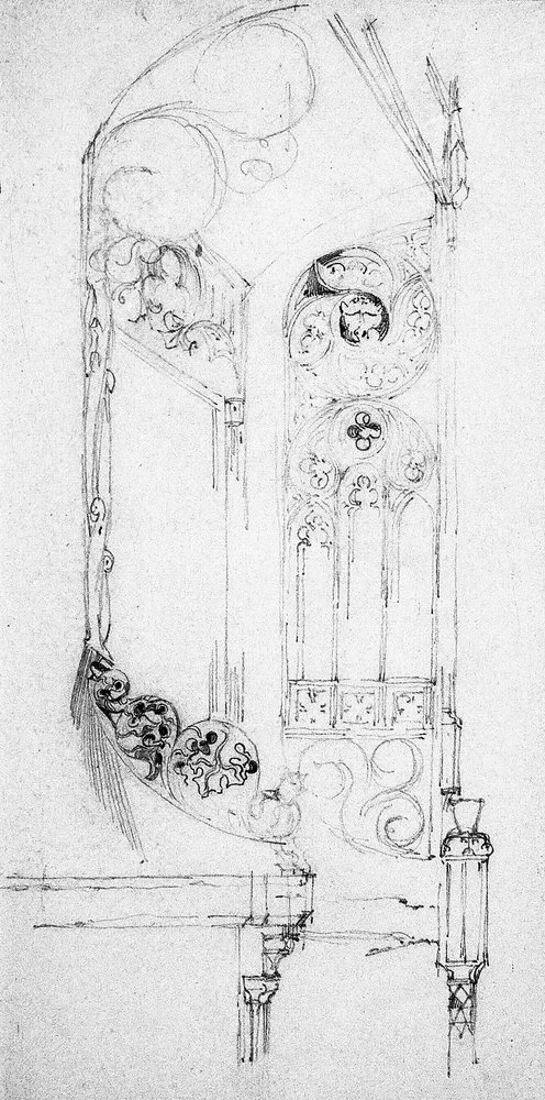 Staircase, 1891 by Charles Rennie Mackintosh
