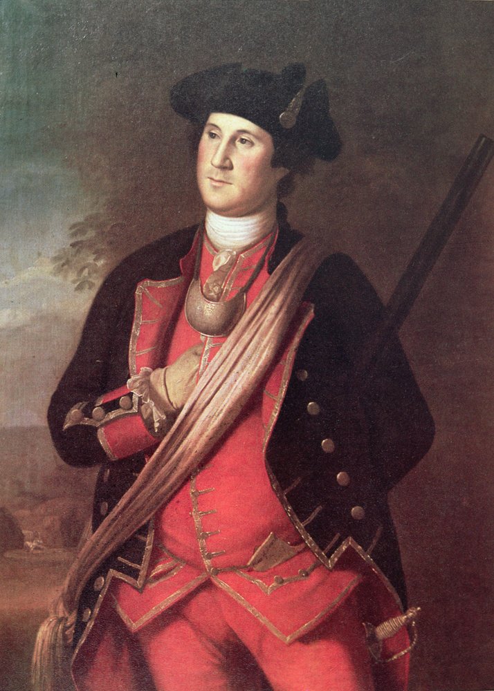 George Washington in the uniform of a Colonel of the Virginia Militia ...