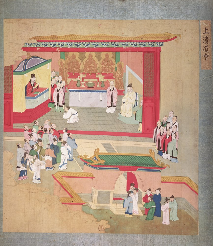 Emperor Hui Tsung Practising with the Buddhist Sect Tao-See, from a ...