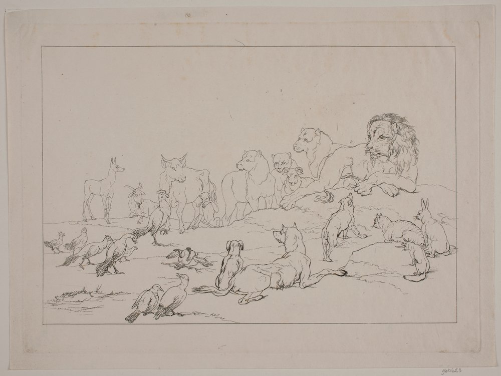 The Assembly of Animals. Illustration to 'Reynard the Fox'