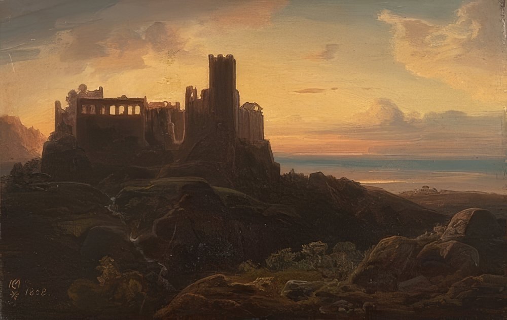 Castle Ruin by Christian Ernst Bernhard Morgenstern
