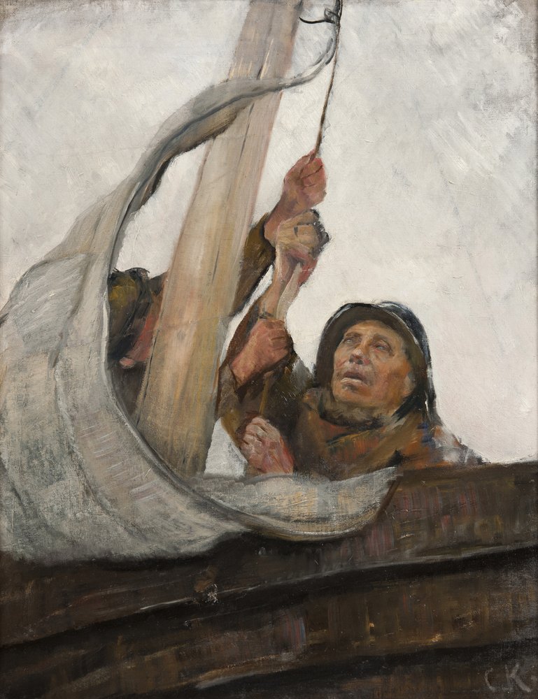 Setting Sail by Christian Krohg: Buy fine art print