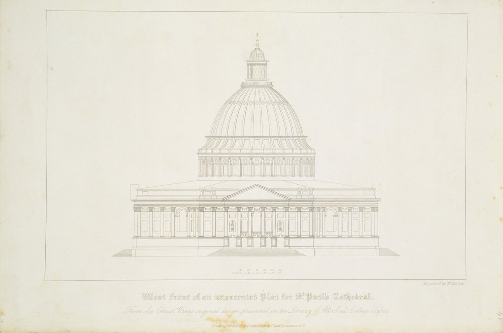 West Front of an Unexecuted Plan for St. Paul's Cathedral