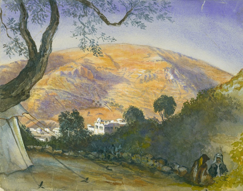 Middle Eastern Landscape by Claude Conder: Fine art print