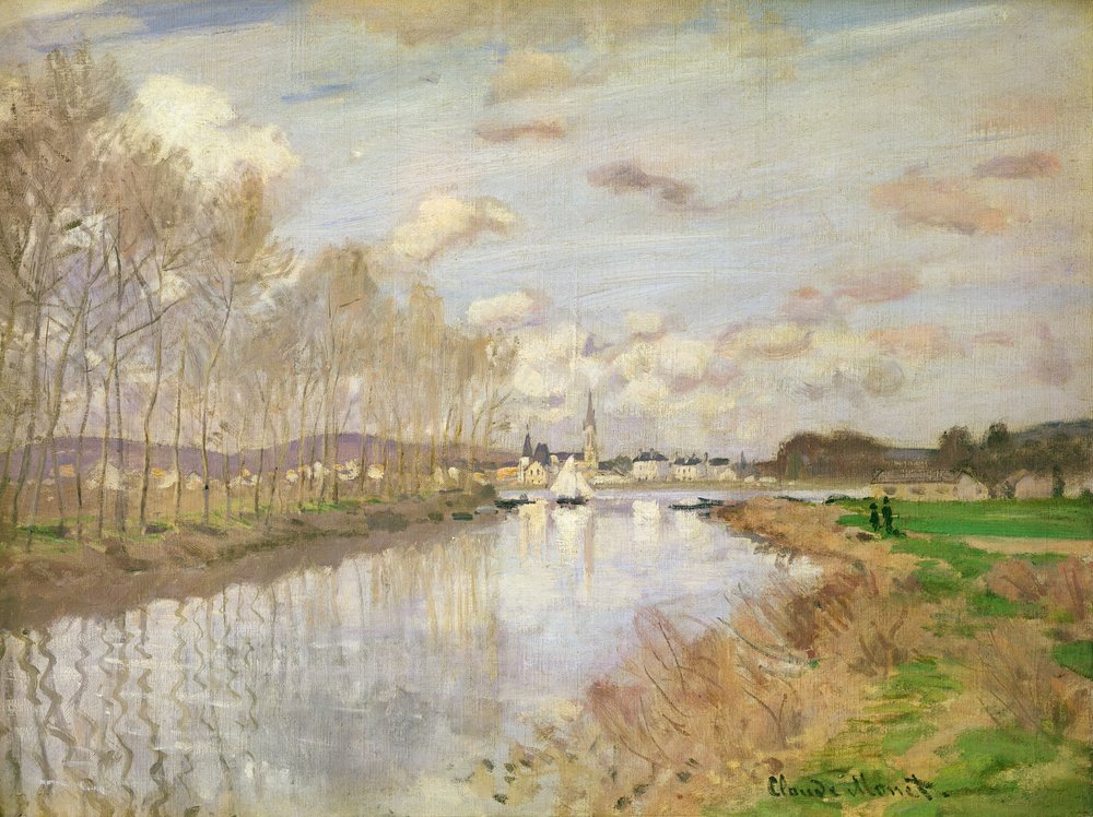 The Yacht at Argenteuil by Claude Monet: Fine art print