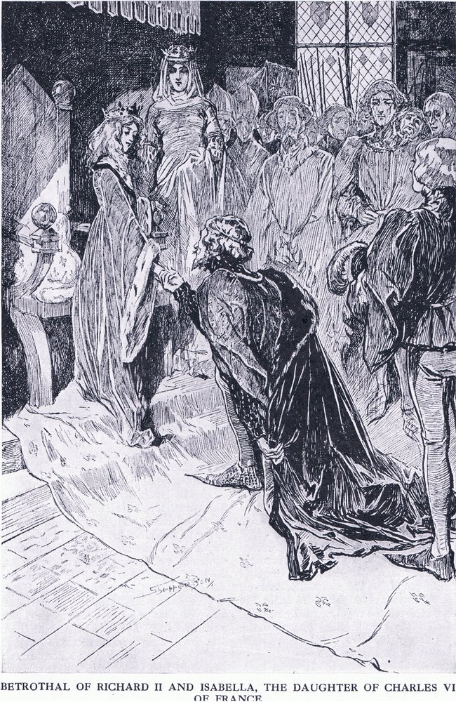 Betrothal of Richard II and Isabella the daughter of Charles VI of France