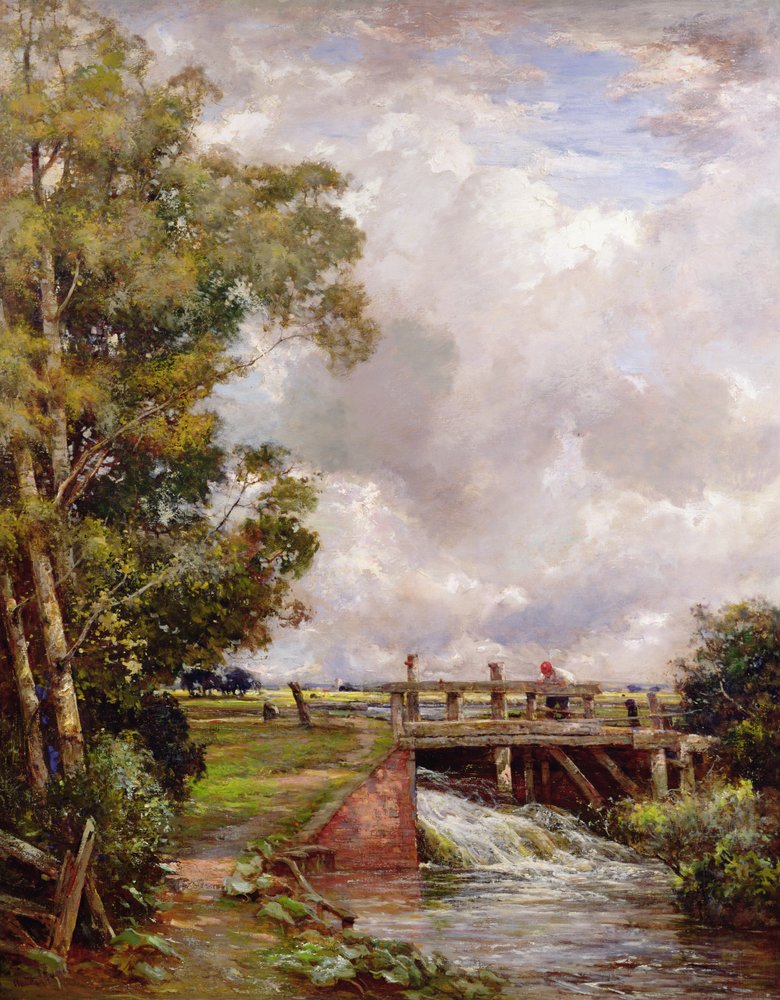 The Sluice by Claude Hayes: Highest-quality art reproduction