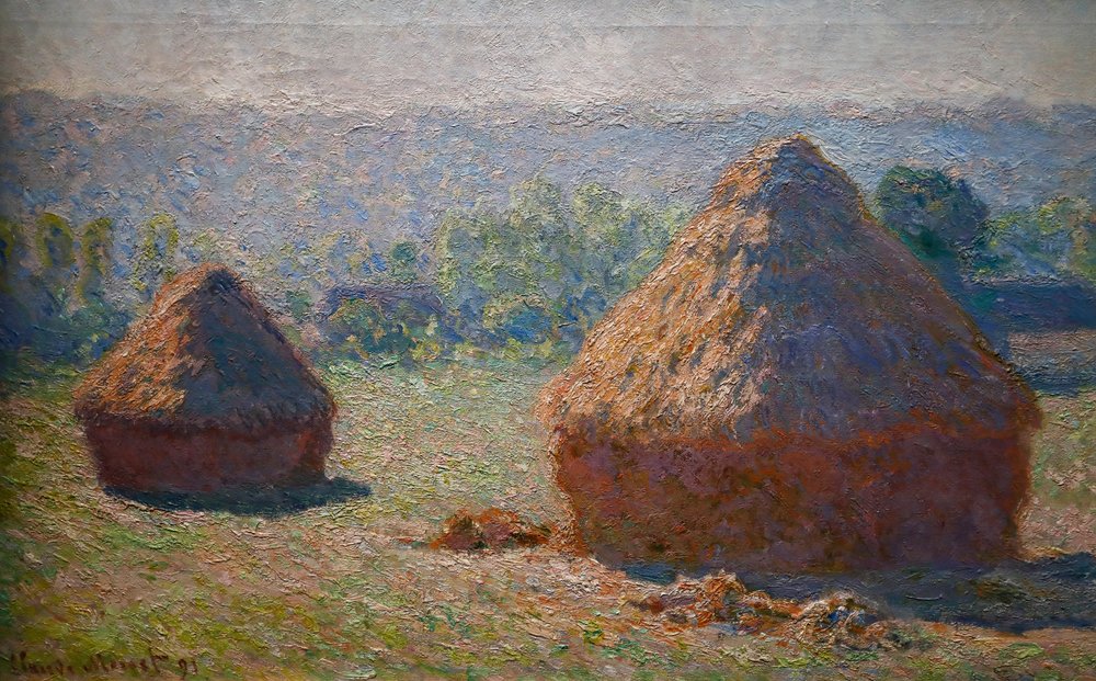 Haystack, end of summer by Claude Monet: Fine art print