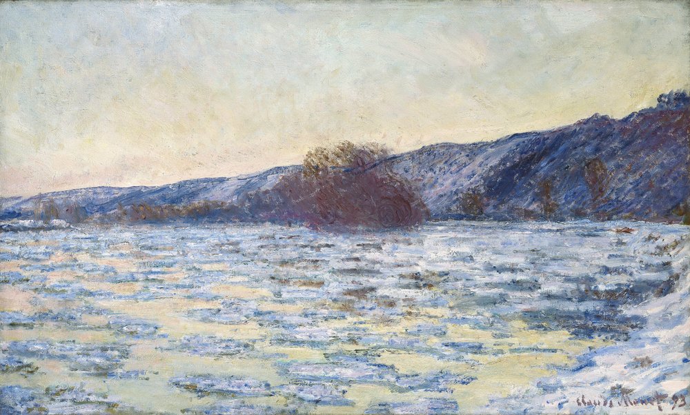 Ice Floes at Twilight, 1893 by Claude Monet