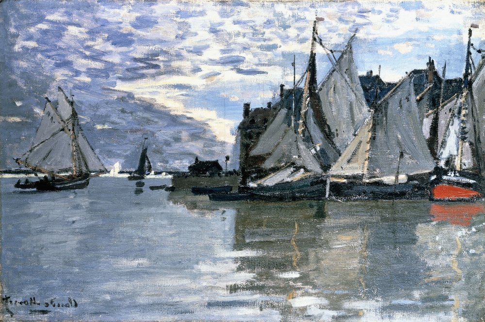 Sailing Boats, c.1864-1866 by Claude Monet: Fine art print