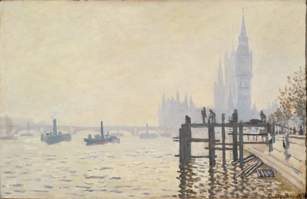 The Thames Below Westminster by Claude Monet