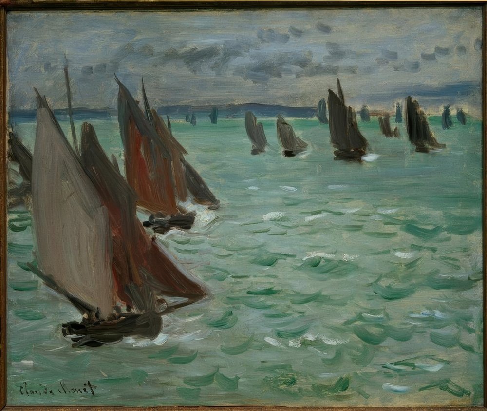 Sailboats at Sea by Claude Monet: Buy fine art print
