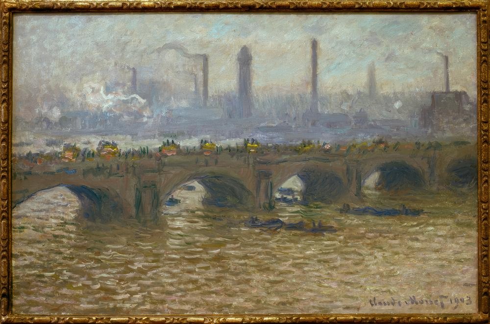 Waterloo Bridge, Gray Weather by Claude Monet