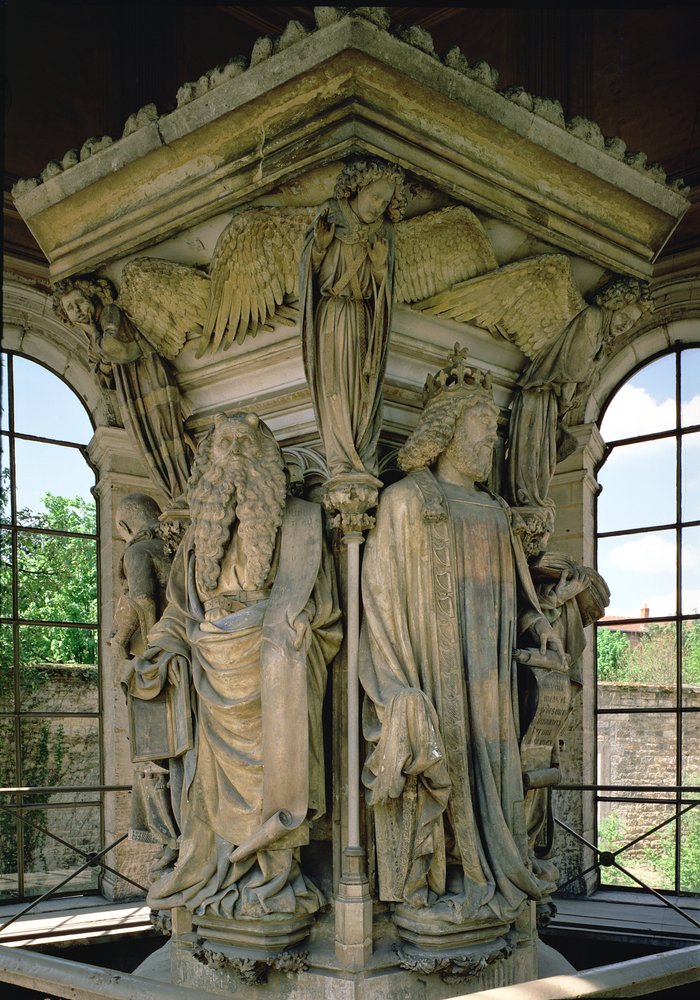 The Well of Moses, David and Moses, 1395-1404