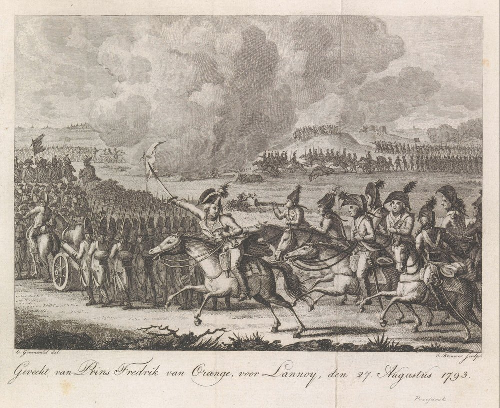 Prince William George Frederick in the Battle of Lannoy, 1793 (Battle ...