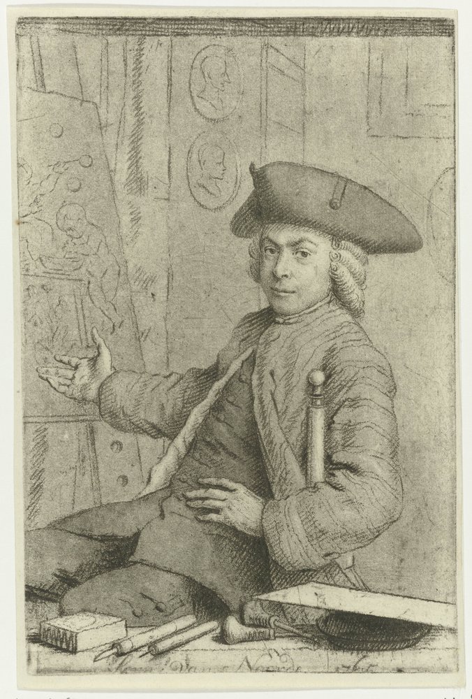 Self-Portrait of Cornelis van Noorde by Cornelis van Noorde