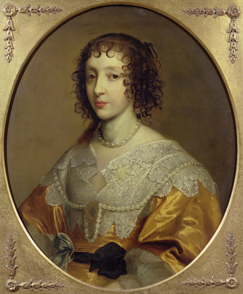 Portrait of Henrietta Maria, Queen consort of Charles I of Great ...
