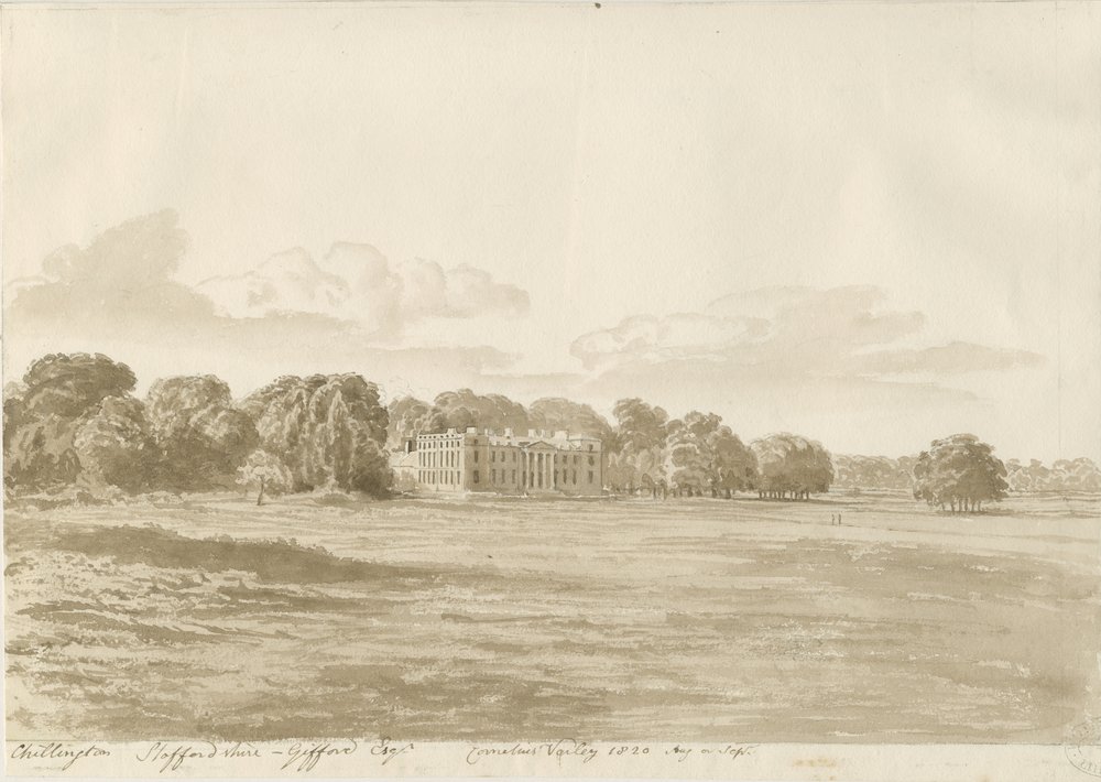 Chillington Hall by Cornelius Varley: Buy fine art print
