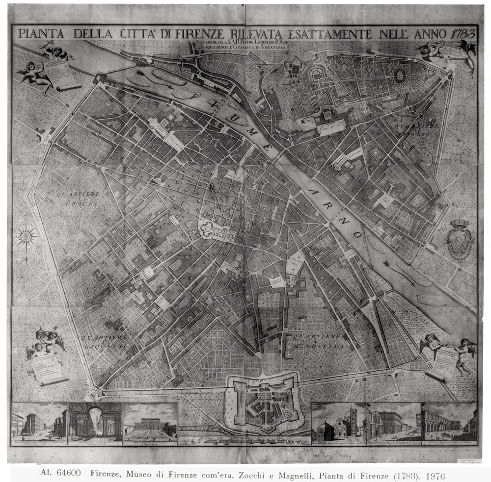 Plan of the City of Florence by Cosimo Zocchi